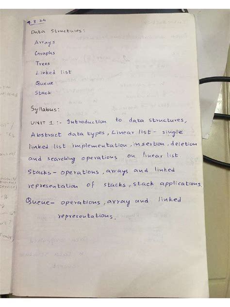 Ds Unit 1 Class Notes Pdf Ds Unit 1 Class Notes Pdf