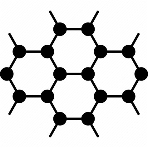 Graphene Carbon Atoms Hexagonal Nanostructure Icon Download On Iconfinder