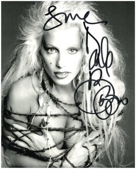 Dale Bozzio 8x10 Bandw Photo Autographed H Lost 80s Live