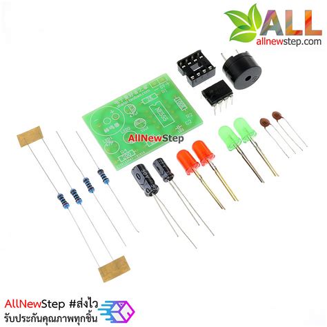 ชุดคิทวงจรไฟกระพริบ 2 ดวง พร้อมเสียงสัญญาณลำโพงบัซเซอร์ Arduinoall ขาย Arduino ซื้อ Arduino