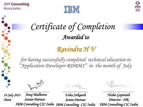 ravindra h v on linkedin ibmtraining applicationdeveloper rdbms