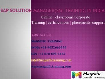 PPT Sap Sm Online Training Classes In Uk PowerPoint Presentation Free To Download Id