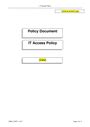It Access Policy Template In Word And Pdf Formats