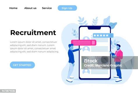 고용 리더십의 인포 그래픽 비즈니스 모집 모집 발표 직업 Hr 리소스 텍스트가 있는 사업가 고용주 캐릭터 플랫 아이소메트릭 개념