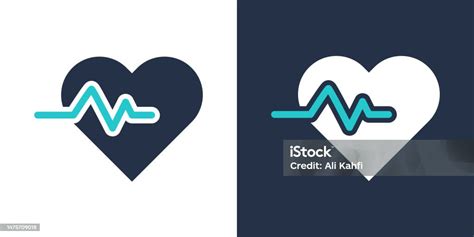 심장 박동 아이콘입니다 단색 아이콘 벡터 그림입니다 웹 사이트 디자인 로고 앱 템플릿 Ui 등 건강관리와 의술에 대한 스톡 벡터 아트 및 기타 이미지 Istock