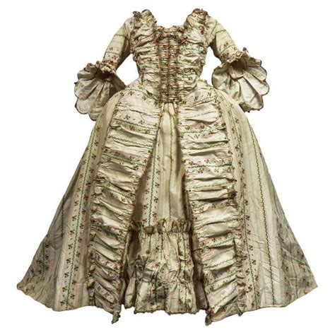 An à La Française Sack Back Taffeta Silk Court Gown France Circa 1780