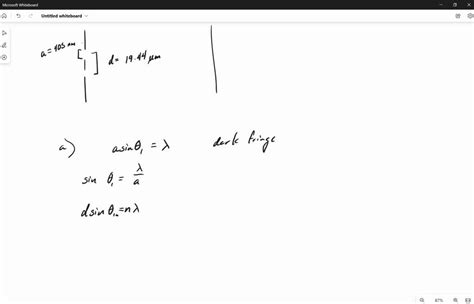 Solved In A Double Slit Experiment The Wavelength Of The Light Source Is 405 Nm The Slit