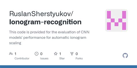Github Ruslansherstyukovionogram Recognition This Code Is Provided