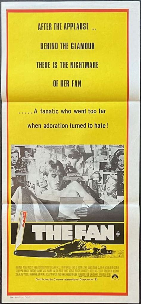 All About Movies The Fan Poster Daybill Original 1981 Michael Biehn