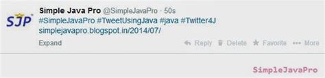 Simple Java Pro™ Tweet Using Java In 7 Easy Steps Tags Twitter4j