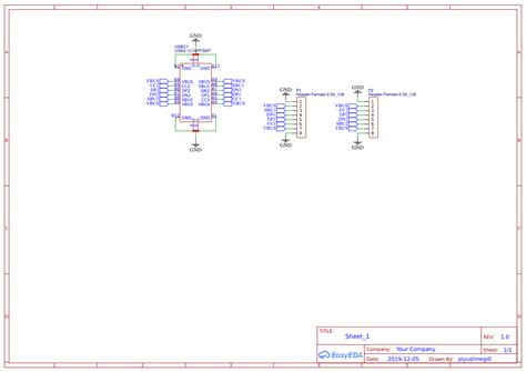 USB TYPE C BREAKOUT 12 PIN EasyEDA Open Source Hardware Lab