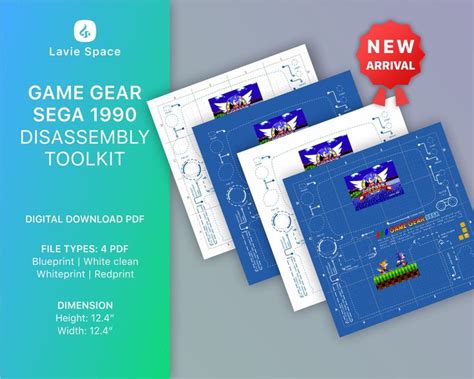 Download Game Gear Teardown Template Disassemble Game Controller Drawings Etsy Gaming Gear