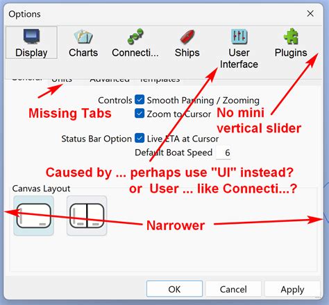 ui options menu updated · issue 2953 · opencpn opencpn · github