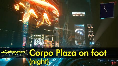 Corpo Plaza Walk At Night Cyberpunk 2077 The Game Tourist Youtube