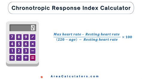 Chronotropic Response Index Calculator Online Calculators