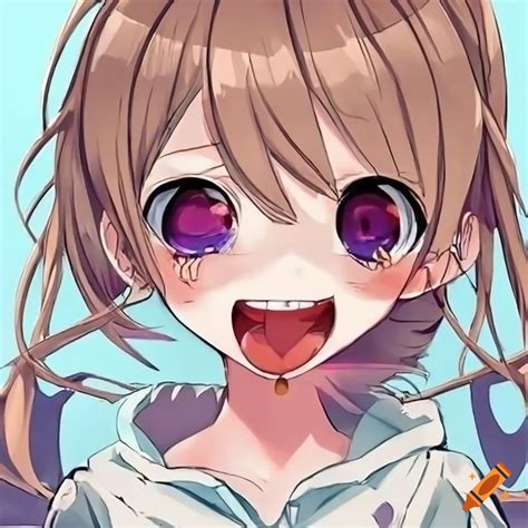 Creepy Anime Girl With Pink Hair