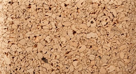 Close Up Texture Of Natural Cork Material With Small Granular Particles