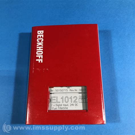 Beckhoff EL1012 EtherCAT Terminal 2 Channel Digital Input IMS Supply