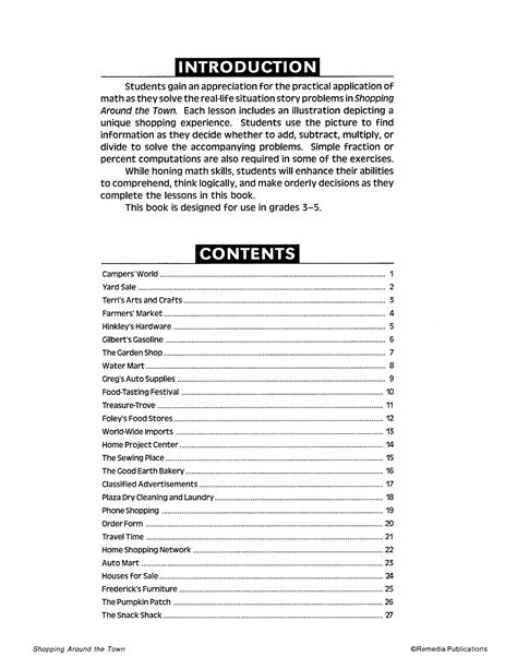 Consumer Math Word Problems Shopping Around Town Life Skills Worksheets Library