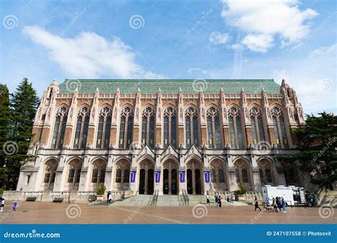 Seattle Washington Usa April 3 2021 College Building Of Suzzallo