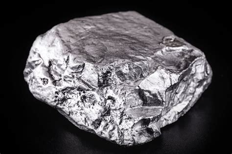 Small Titanium Stone Metal Used In Light Alloys Macro Photography Of Rough Ore Stock Image