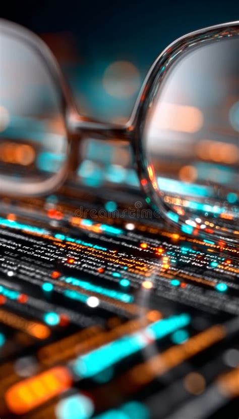 Exploring The Digital Future A Vibrant Fusion Of Technology Coding And Illuminating Glasses