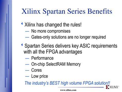 PPT Xilinx Spartan Series High Volume FPGA Solution PowerPoint Presentation ID 9688704
