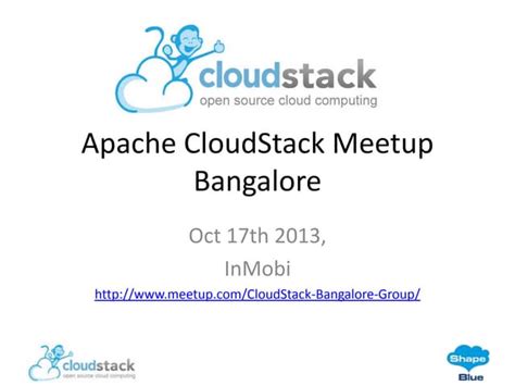 Apache Cloudstack 42 A First Look Ppt