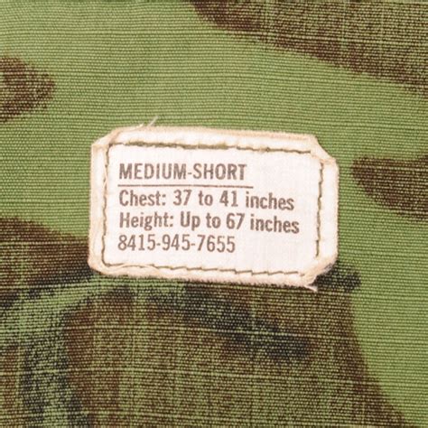 Vintage Us Army Tropical Combat Jacket 5th Pattern Erdl 1969 Vietnam W Rare Gear Usa