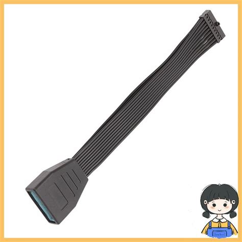 Bang Usb 3 0 Header Extension Cable Low Profile Internal 19 20 Pin Header Extender Shopee Malaysia