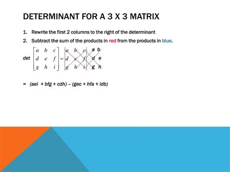 PPT Determinants And The Area Of A Triangle Using A Matrix PowerPoint Presentation ID