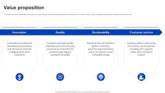 Value Proposition Panasonic Investor Funding Elevator Pitch Deck PPT