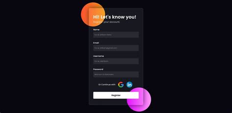 registration form ui shibam saha