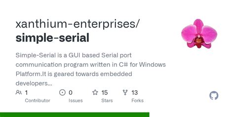 Github Xanthium Enterprisessimple Serial Simple Serial Is A Gui