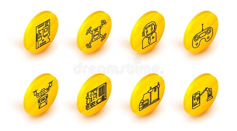 Set Line Industrial Machine Robotic Robot Arm Hand Electronic Computer Components Motherboard