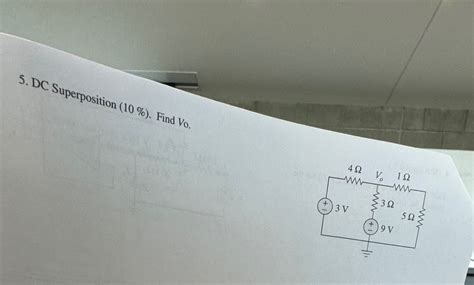 Solved Dc Superposition 10 ﻿find V0
