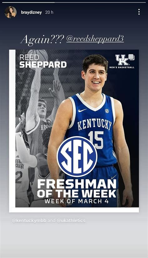Reed Sheppards Gf Brailey Hypes Up Longtime Partner As Kentucky Star
