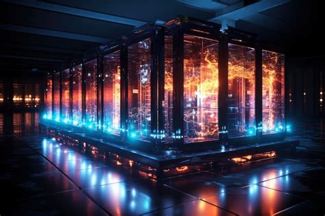 Premium Photo Super Quantum Computer Of The Future Abstract Design Of Futuristic Processor And