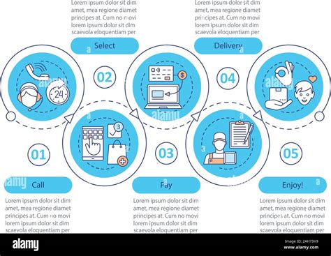 Online Shopping Vector Infographic Template Digital Purchase Business Presentation Data