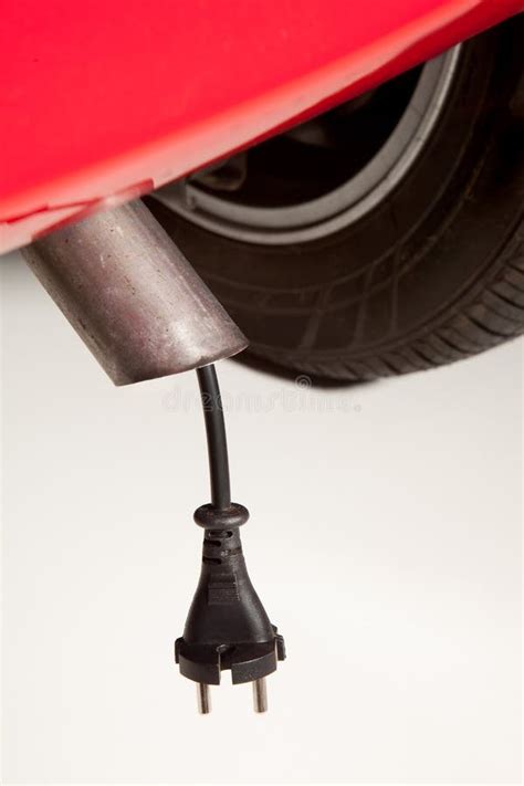 Car With Electrical Plug Stock Image Image Of Electricity 20621625