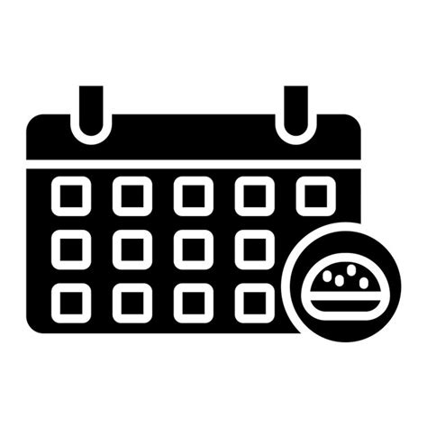 Premium Vector Cheat Day Glyph Solid Black Illustration