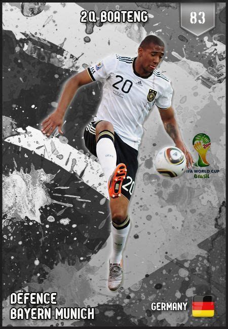 Jerome Boateng Of Germany 2014 World Cup Finals Card Fifa World Cup