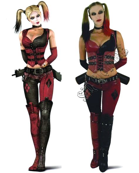 Harley Quinn Arkham City Costume By Siqclothing On Etsy