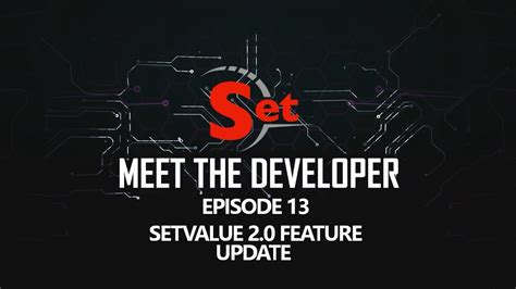 Setvalue 20 Feature Update Joseph Badru Youtube