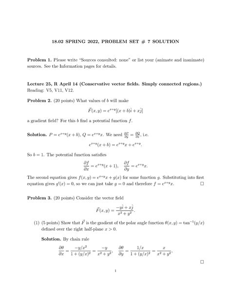 Pset 7 Sol Solutions To Weekly Problem Set A Focus On Building Problem Solving Skills 18