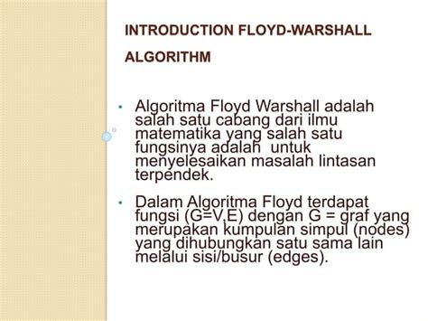 Algoritma Pencarian Lintasan Jalur Terpendek Pptx
