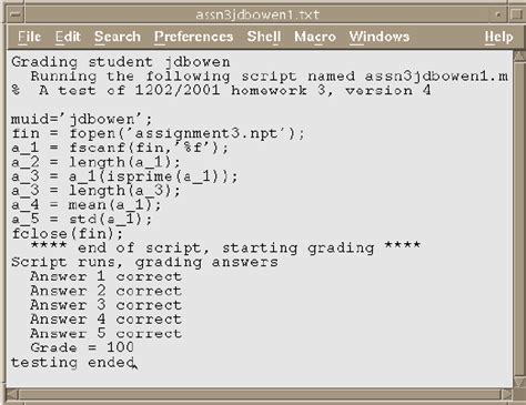 An Example Graded Assignment Returned To Student Download Scientific
