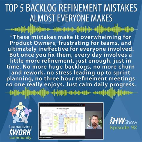 Humanizing Work On Linkedin Backlogrefinement Productowner Projectmanager Projectmanagement