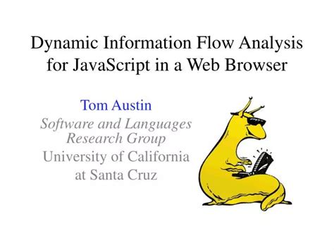 Ppt Dynamic Information Flow Analysis For Javascript In A Web Browser Powerpoint Presentation