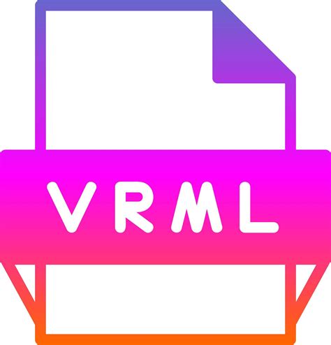 Vrml File Format Icon 15712111 Vector Art At Vecteezy